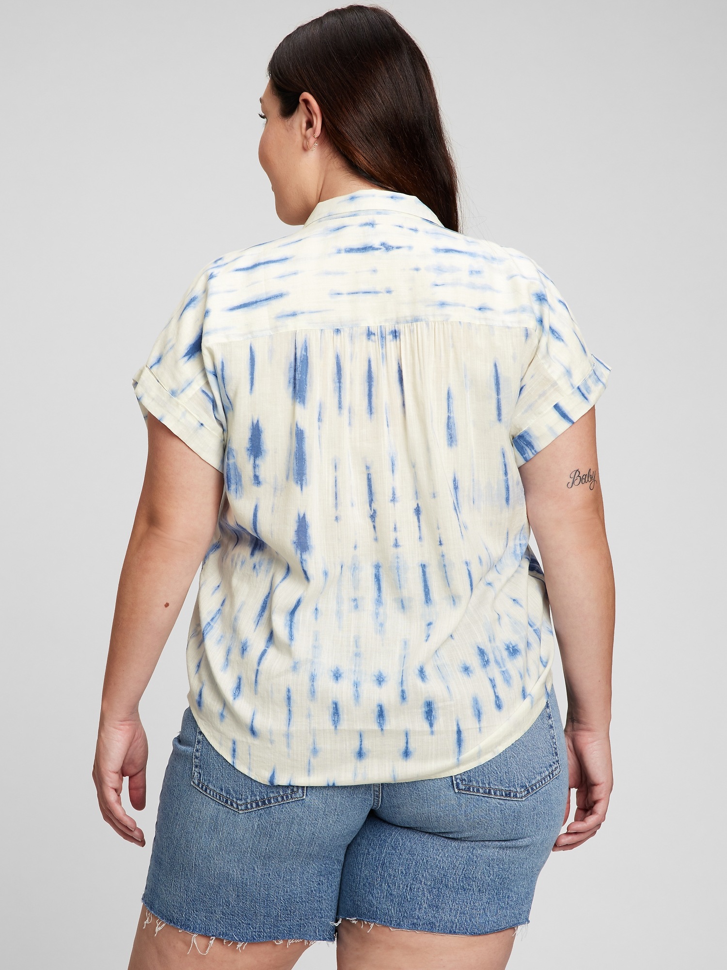 Cotton-Rayon Shirt | Gap Factory