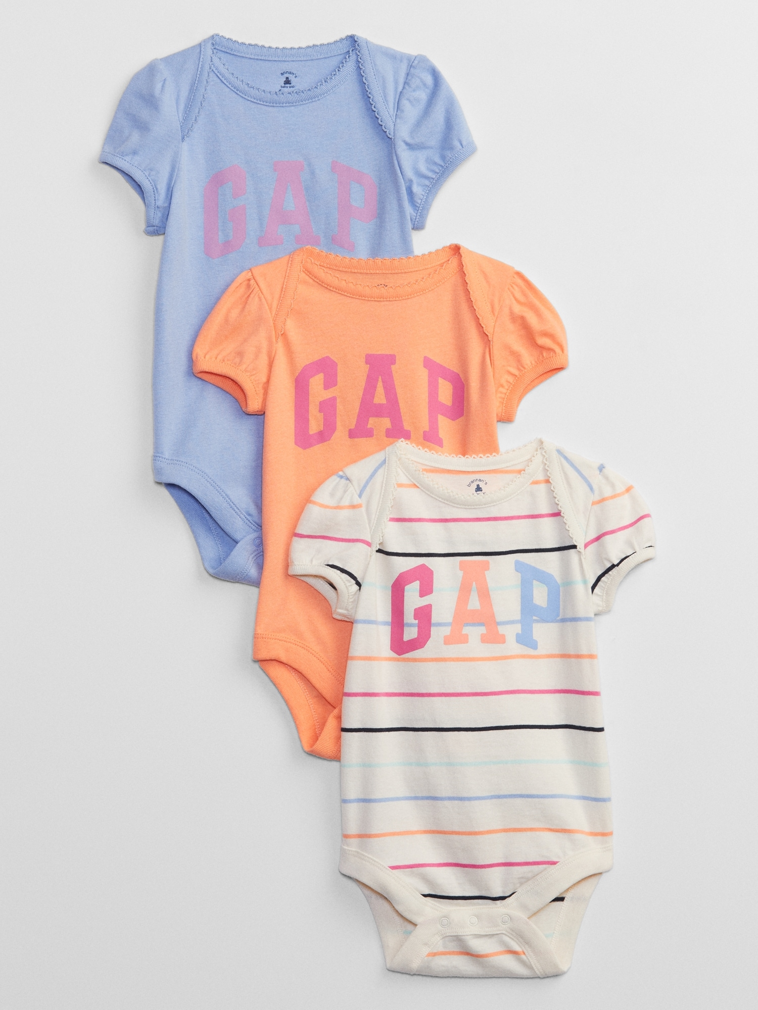 Baby Gap Logo Bodysuit (3-Pack) | Gap Factory
