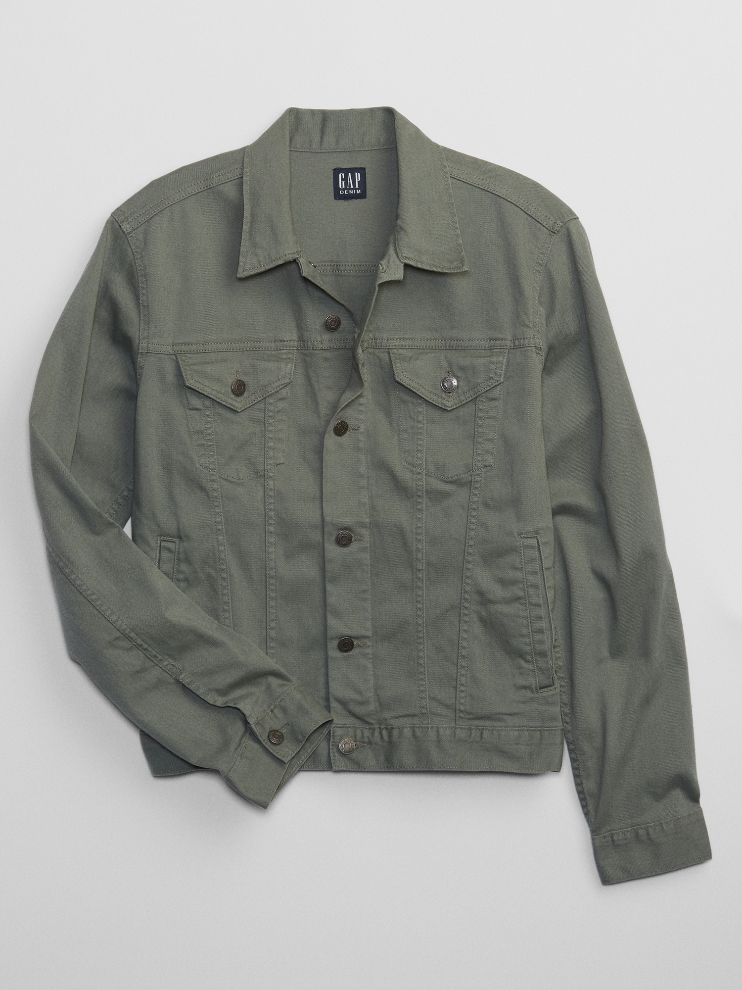 GapFlex Icon Denim Flight Jacket with Washwell | Gap Factory