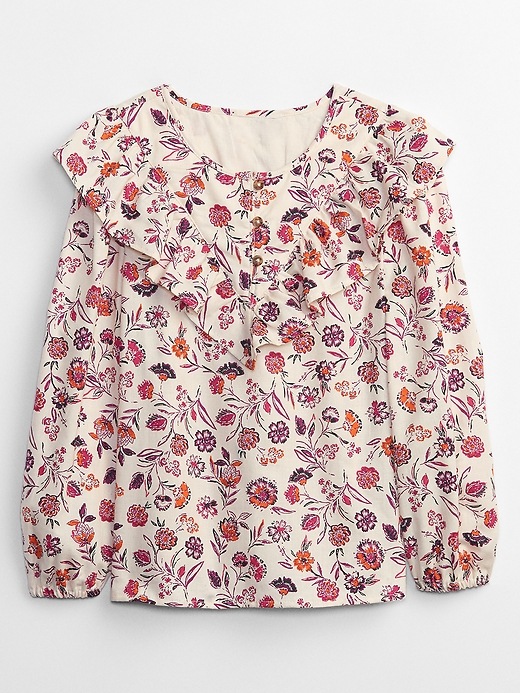 Kids Ruffle Print Top | Gap Factory