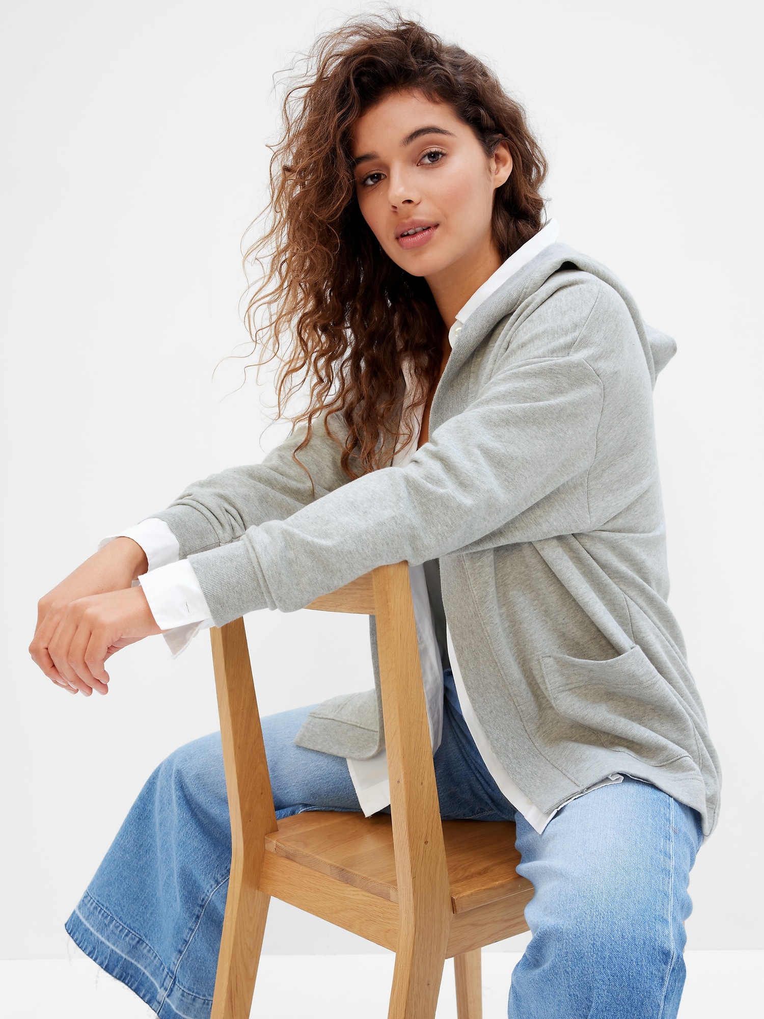 Open-Front Hoodie Cardigan | Gap Factory