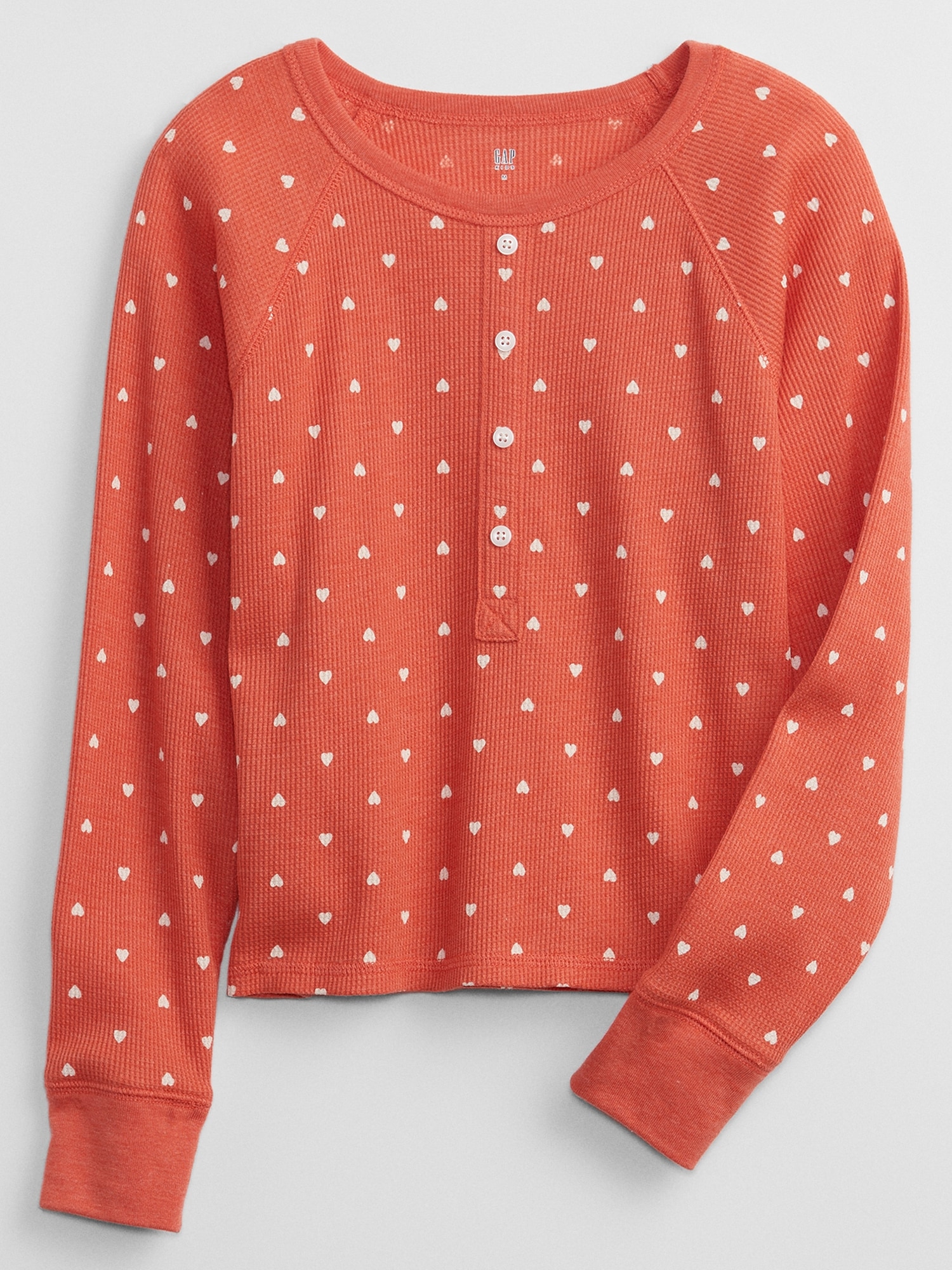Kids Waffle-Knit Henley T-Shirt | Gap Factory