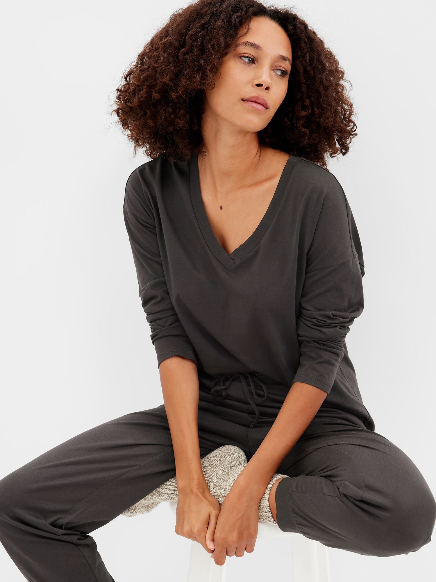 Cotton-Modal PJ Shirt | Gap Factory