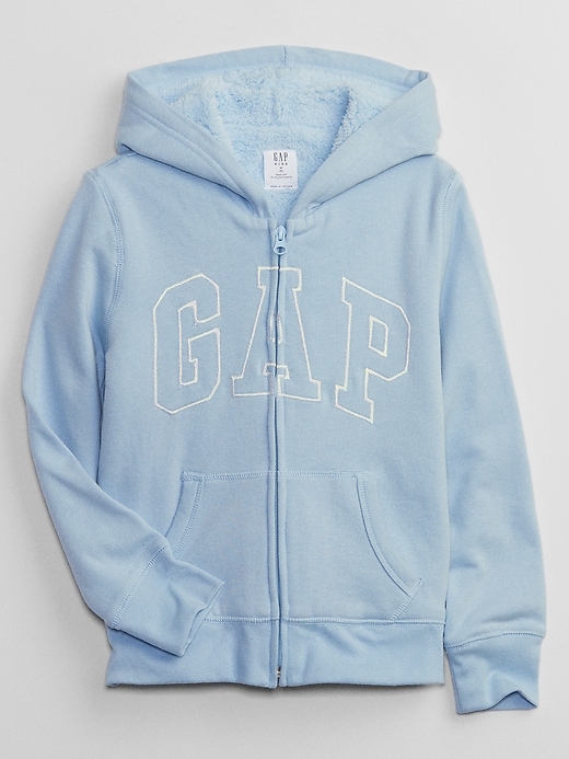 Kids Gap Logo Sherpa Hoodie | Gap Factory