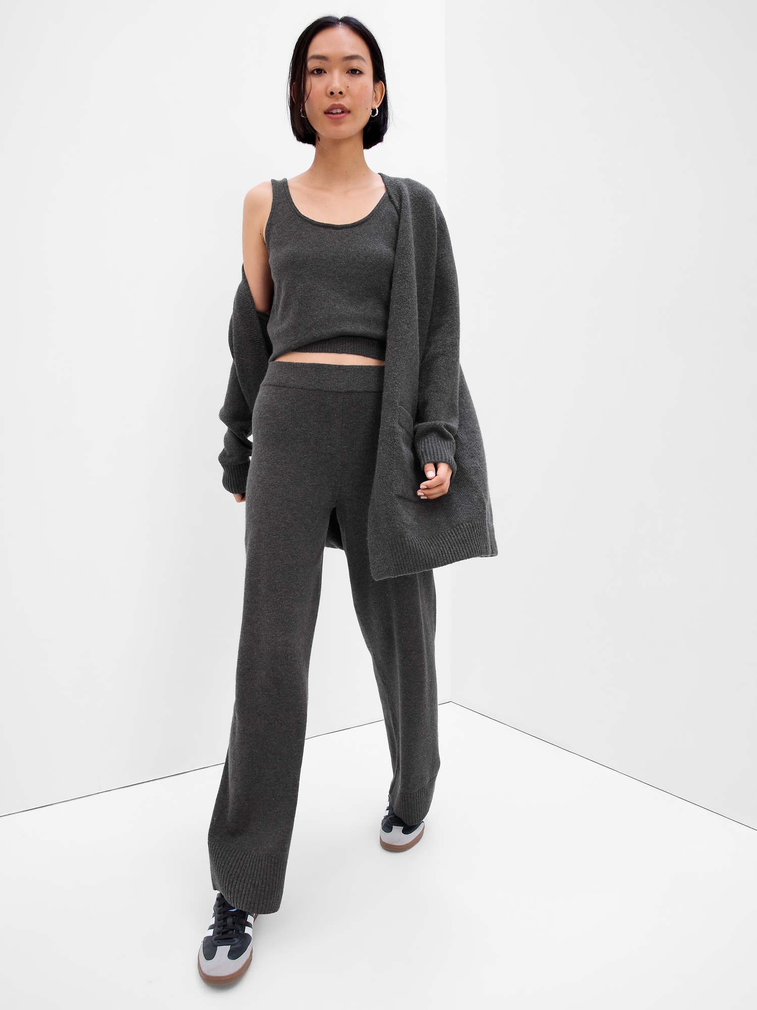 Cozy Long Open-Front Cardigan | Gap Factory