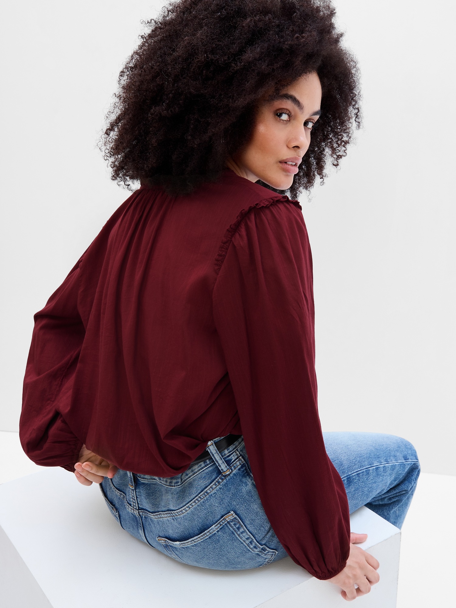 Ruffle Shirt | Gap Factory