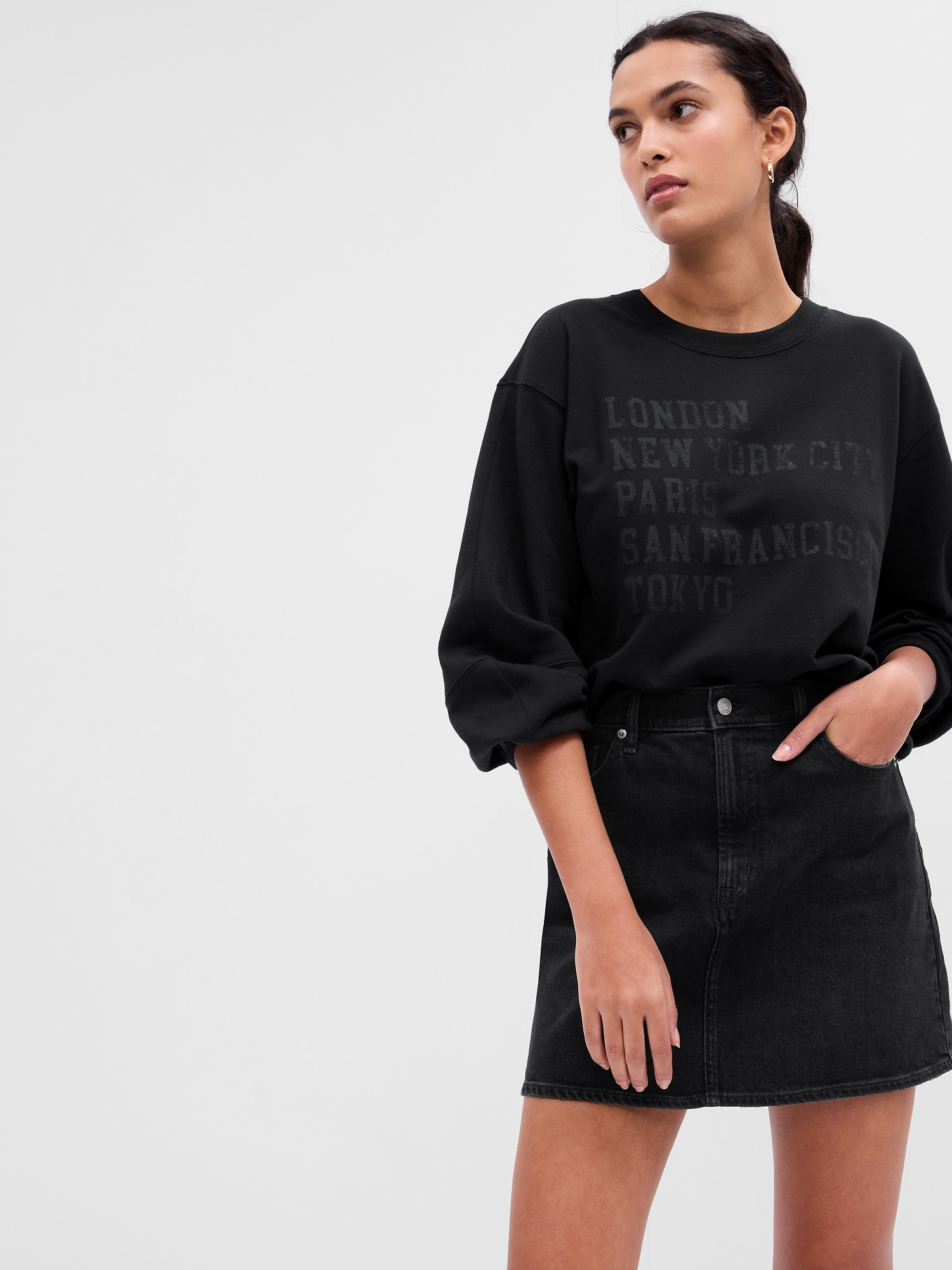 Balloon Sleeve Sweatshirt | Gap Factory
