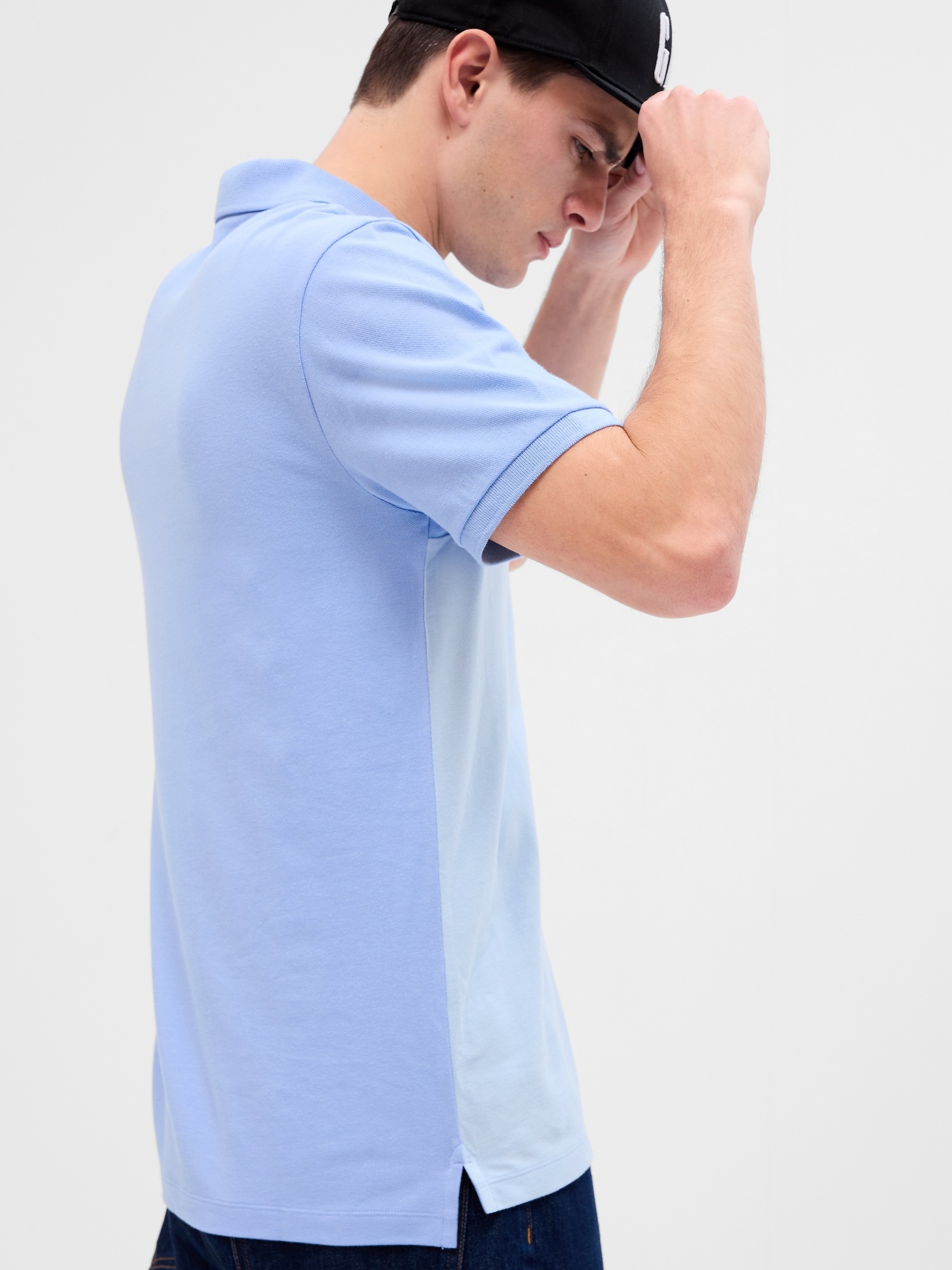 Colorblock Stretch Pique Polo Shirt | Gap Factory