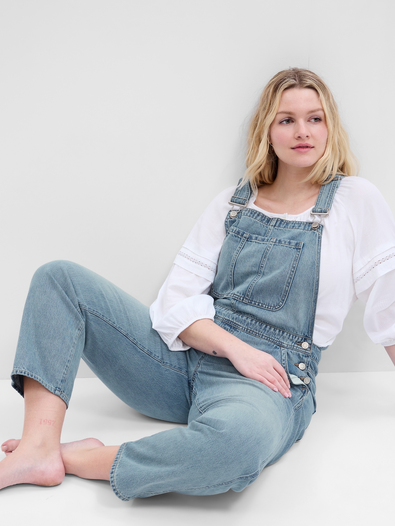 Slouchy Denim Overalls | Gap Factory