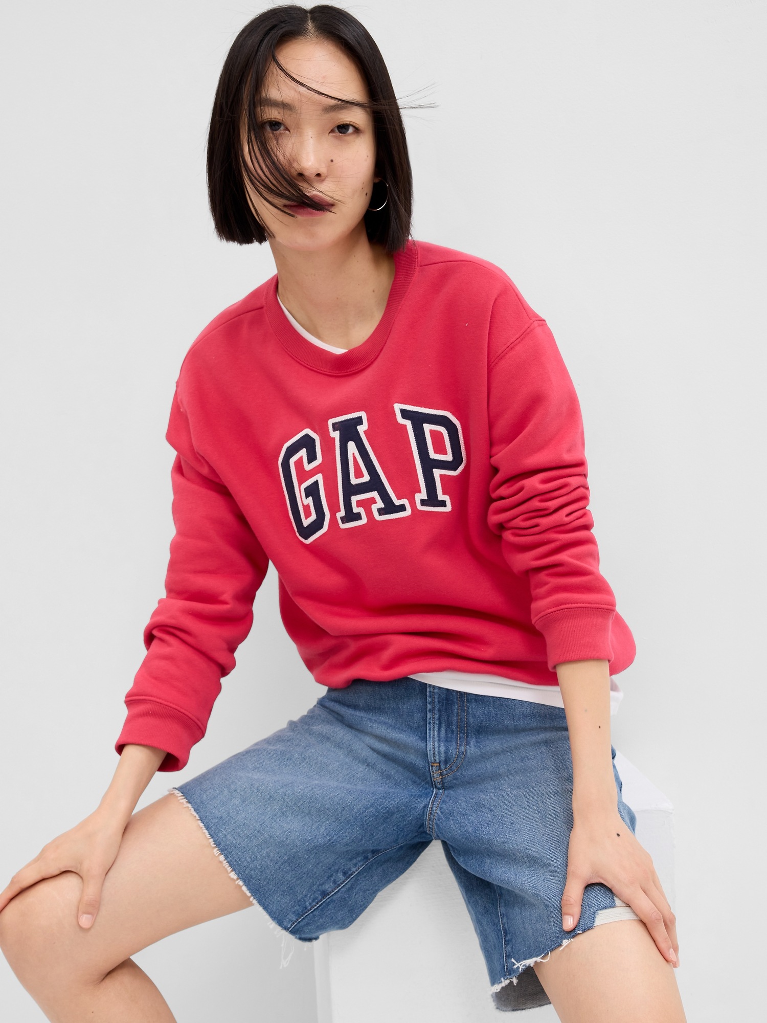 Gap Logo Sweatshirt Gap Factory Gap Logo Sweatshirt Gap Factory