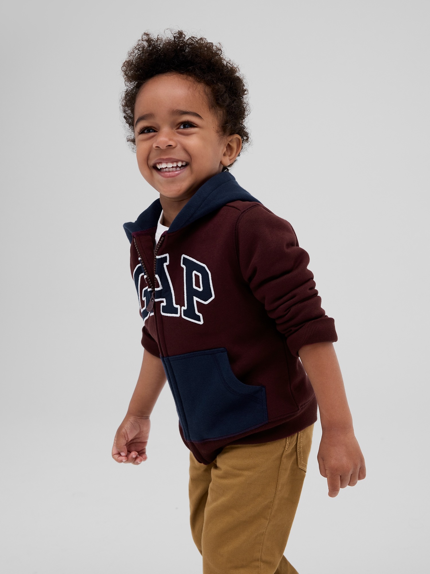 BabyGap Logo Colorblock Zip Hoodie Gap Factory BabyGap Logo Colorblock Zip Hoodie Gap Factory