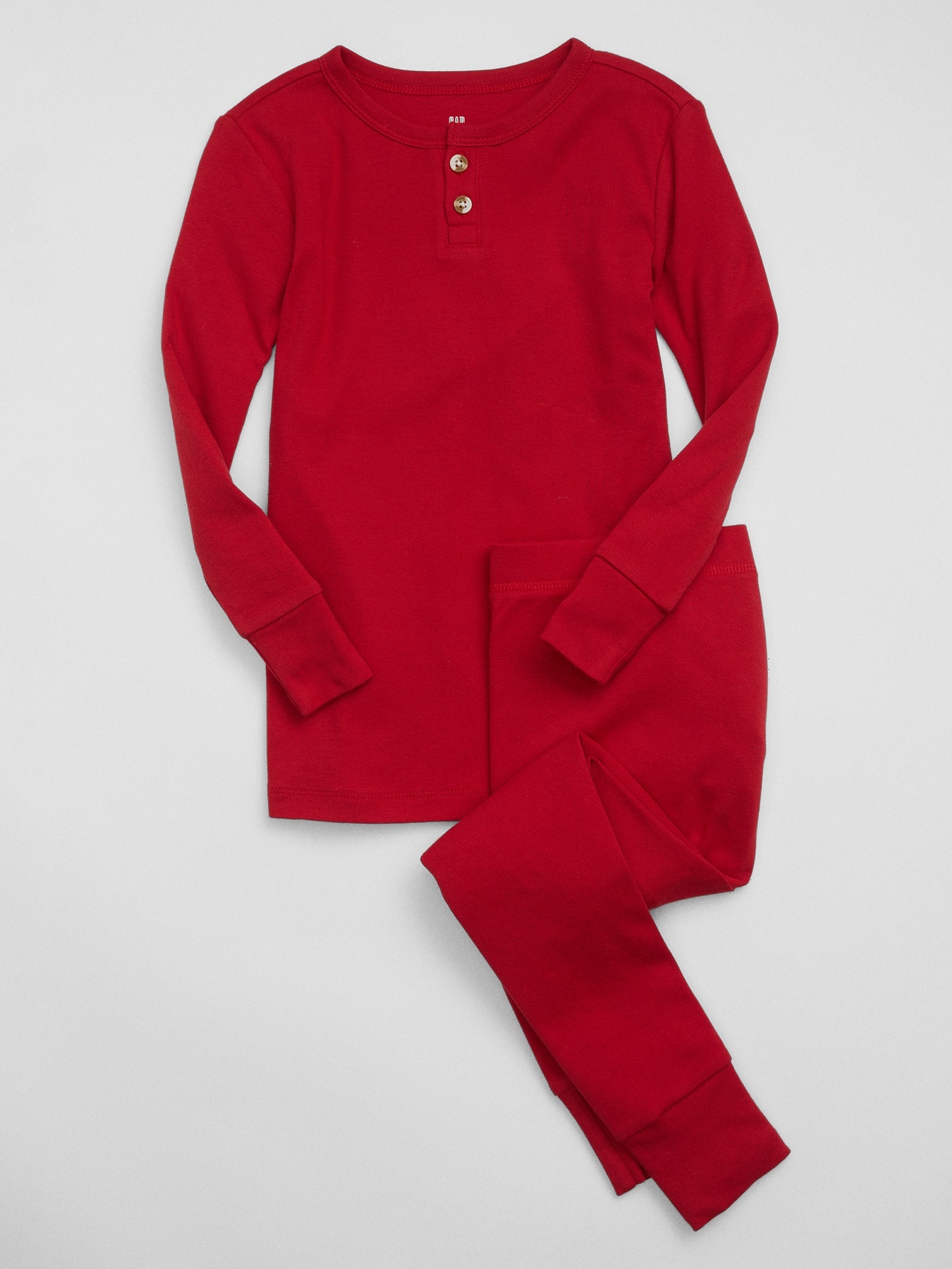 Kids 100 Organic Cotton Henley PJ Set Gap Factory Kids 100 Organic Cotton Henley PJ Set Gap Factory