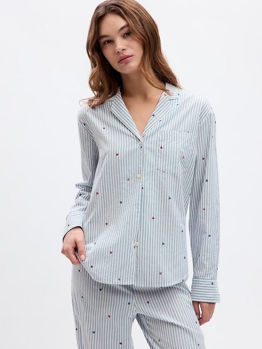 Relaxed Poplin PJ Shirt | Gap Factory