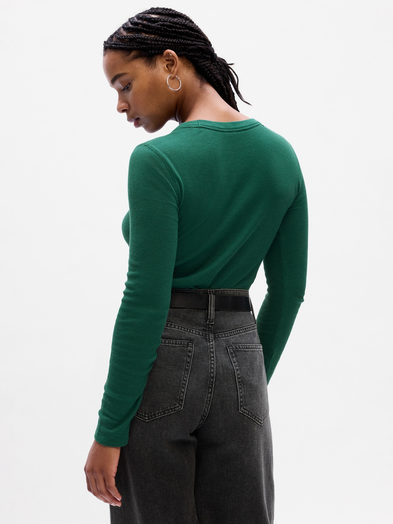 Waffle-Knit Crewneck T-Shirt | Gap Factory