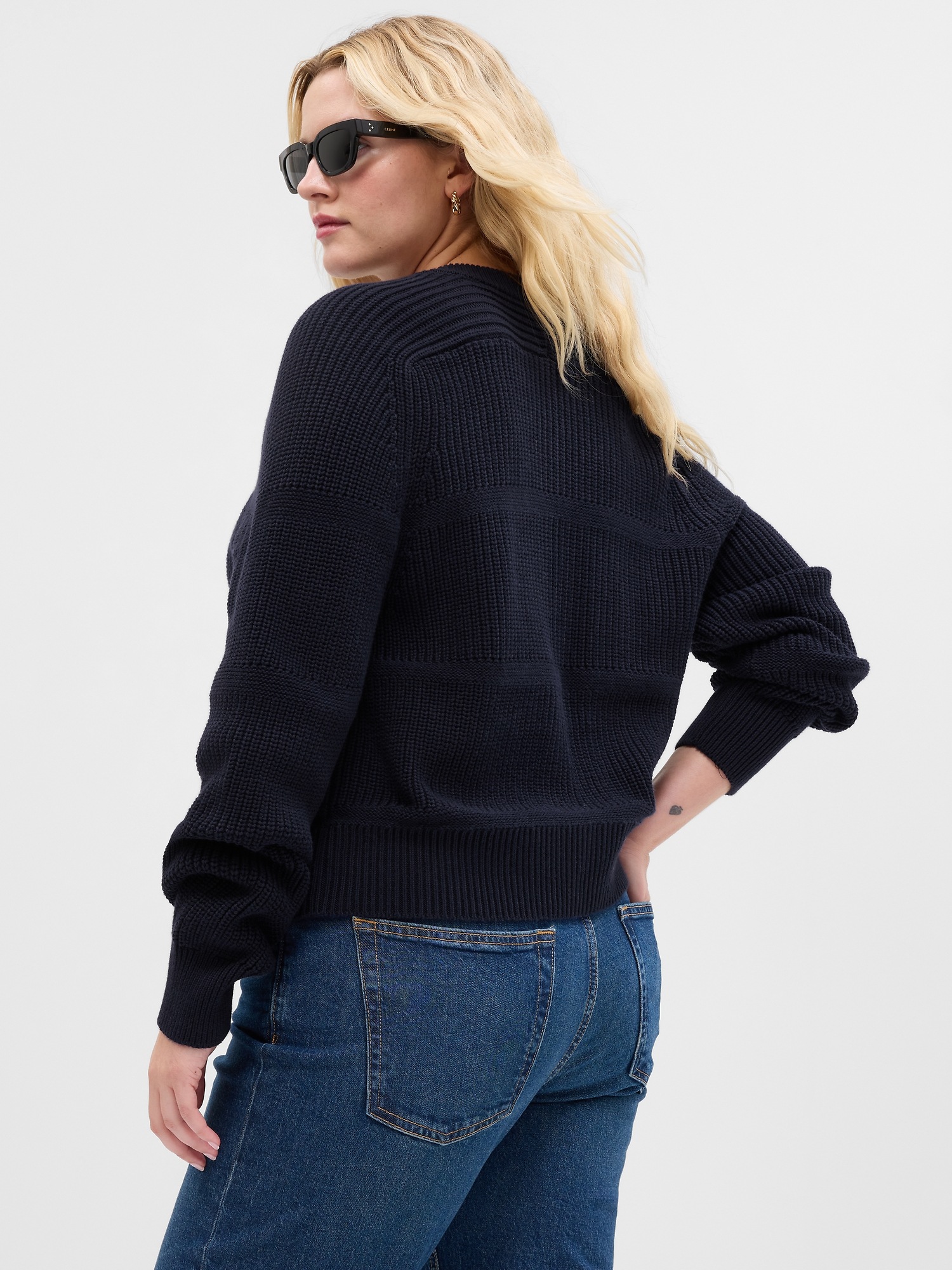 Mixed-Stitch Cardigan | Gap Factory