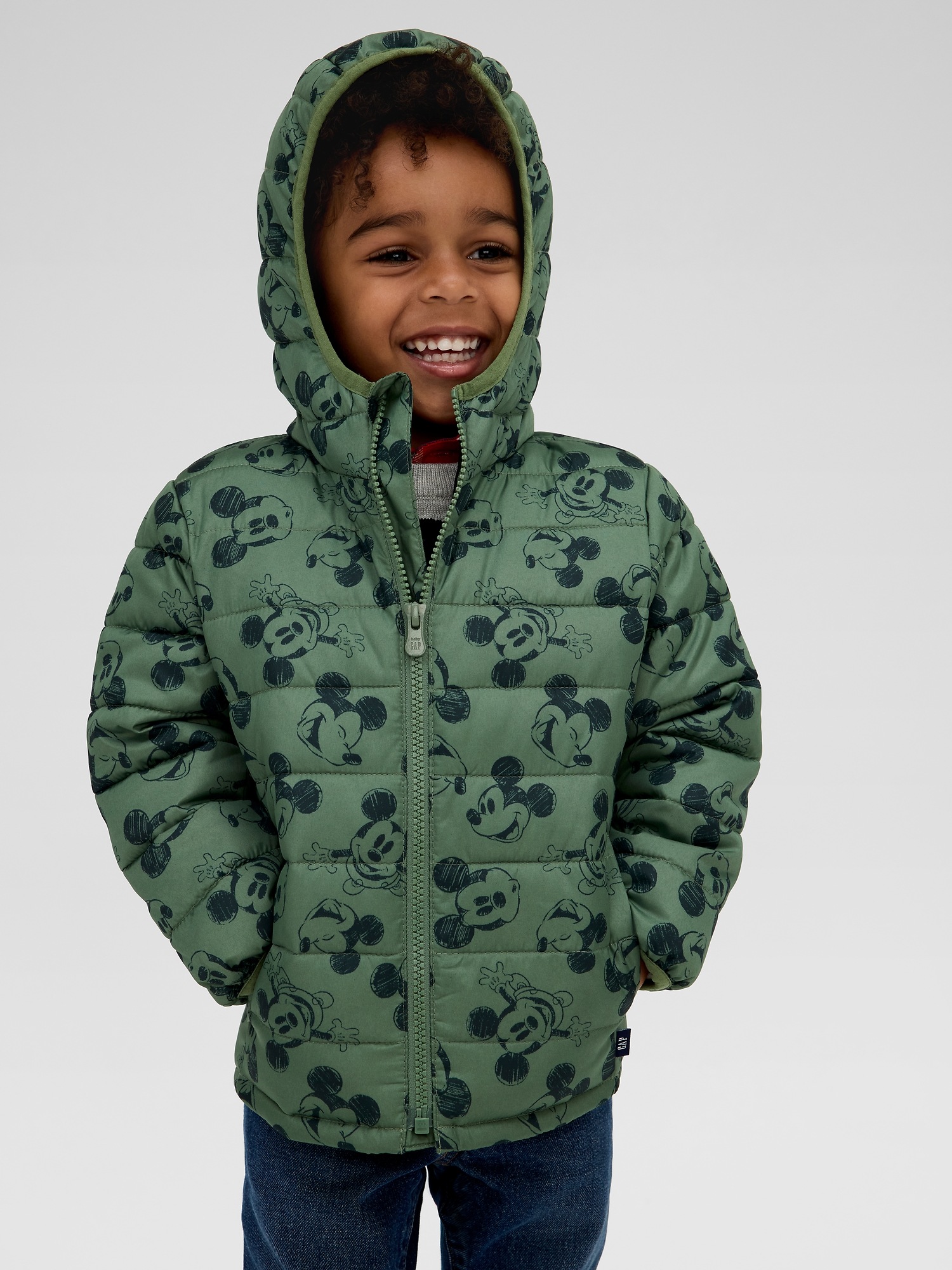 BabyGap Disney Mickey Mouse Puffer Jacket Gap Factory BabyGap Disney Mickey Mouse Puffer Jacket Gap Factory