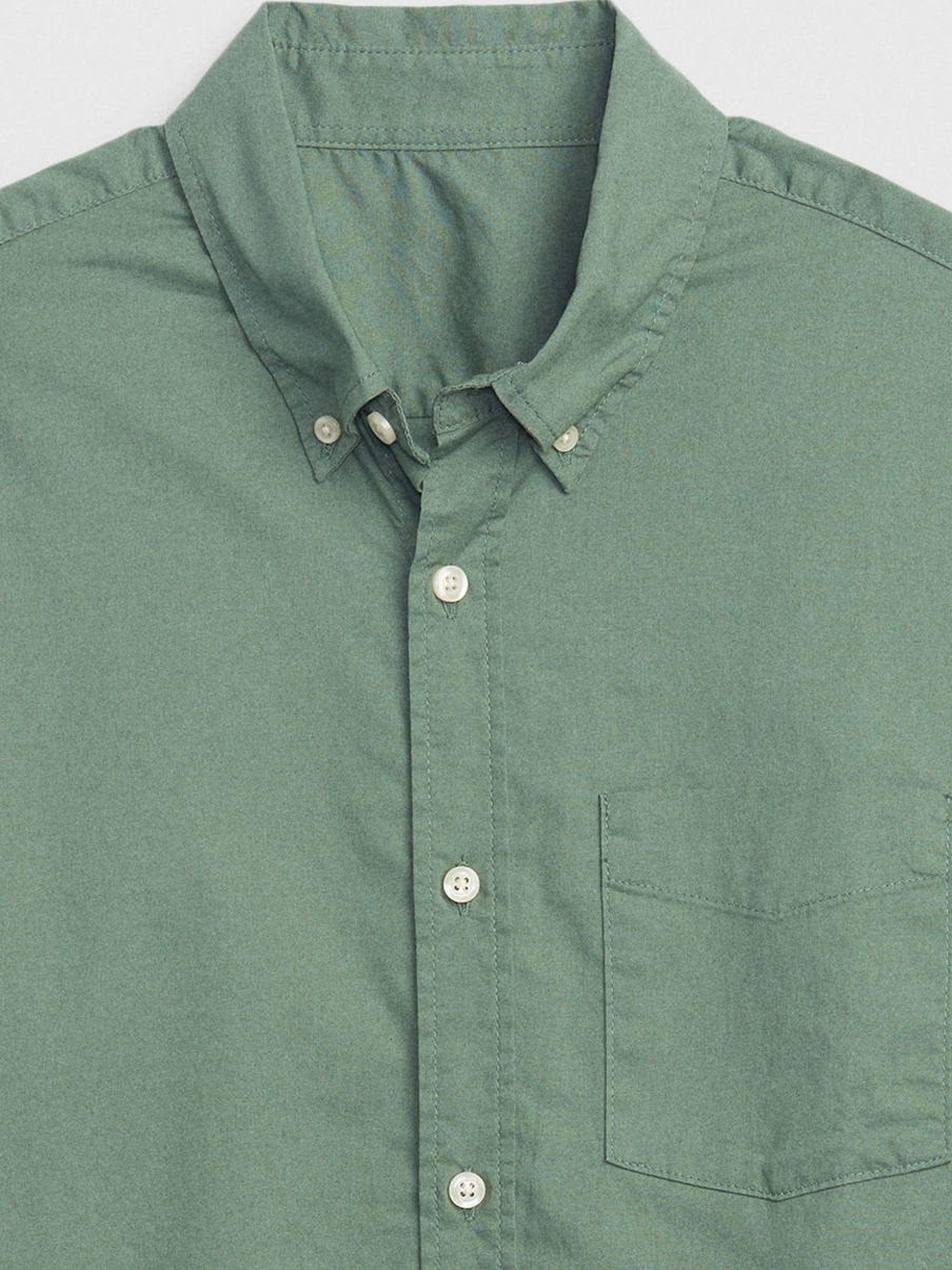 Stretch Poplin Shirt in Standard Fit | Gap Factory