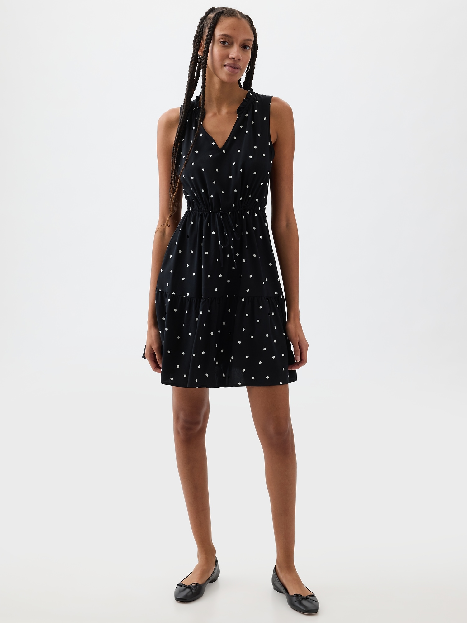 Sleeveless Splitneck Mini Dress | Gap Factory