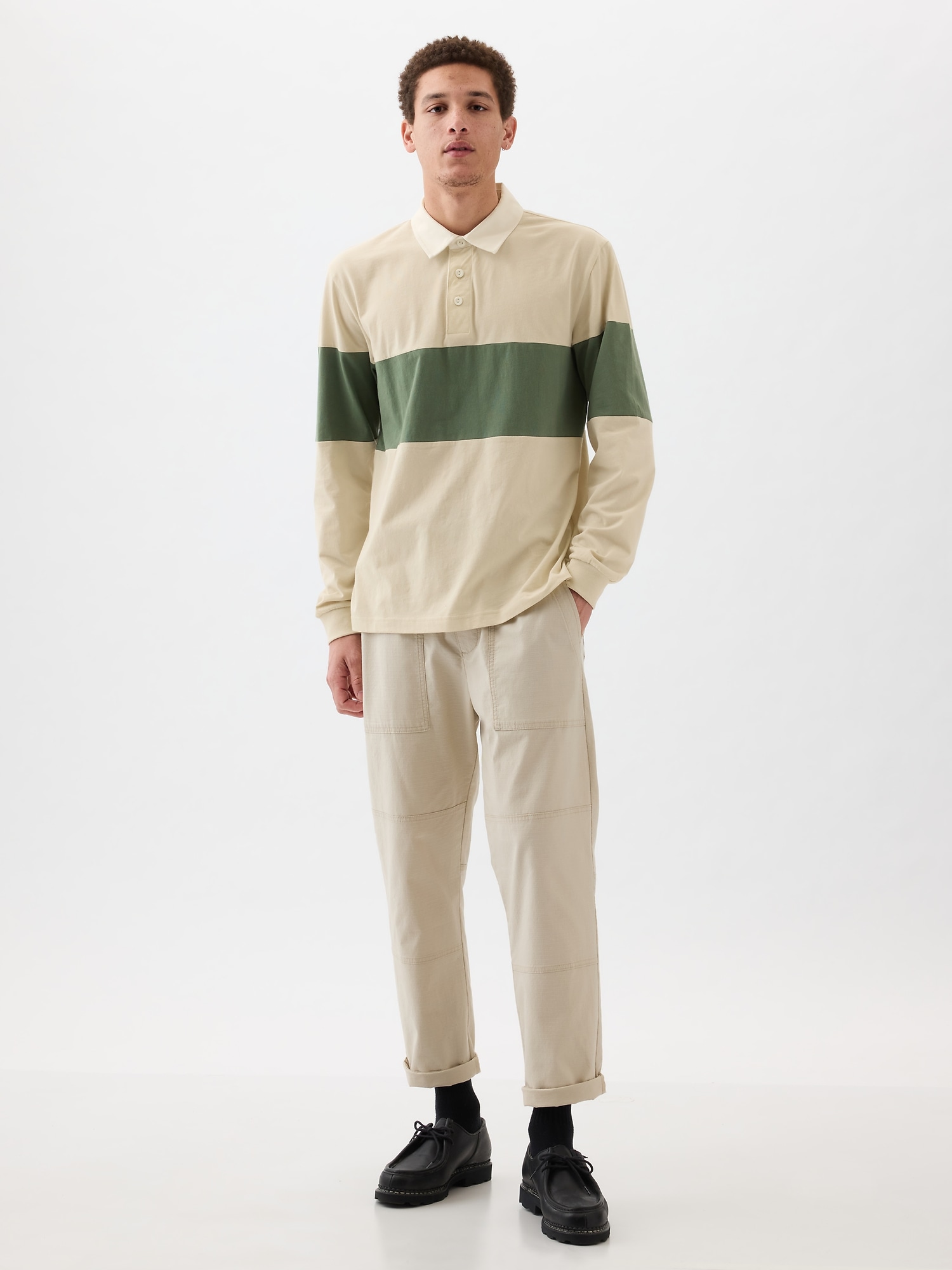 Relaxed Rugby Polo Shirt | Gap Factory