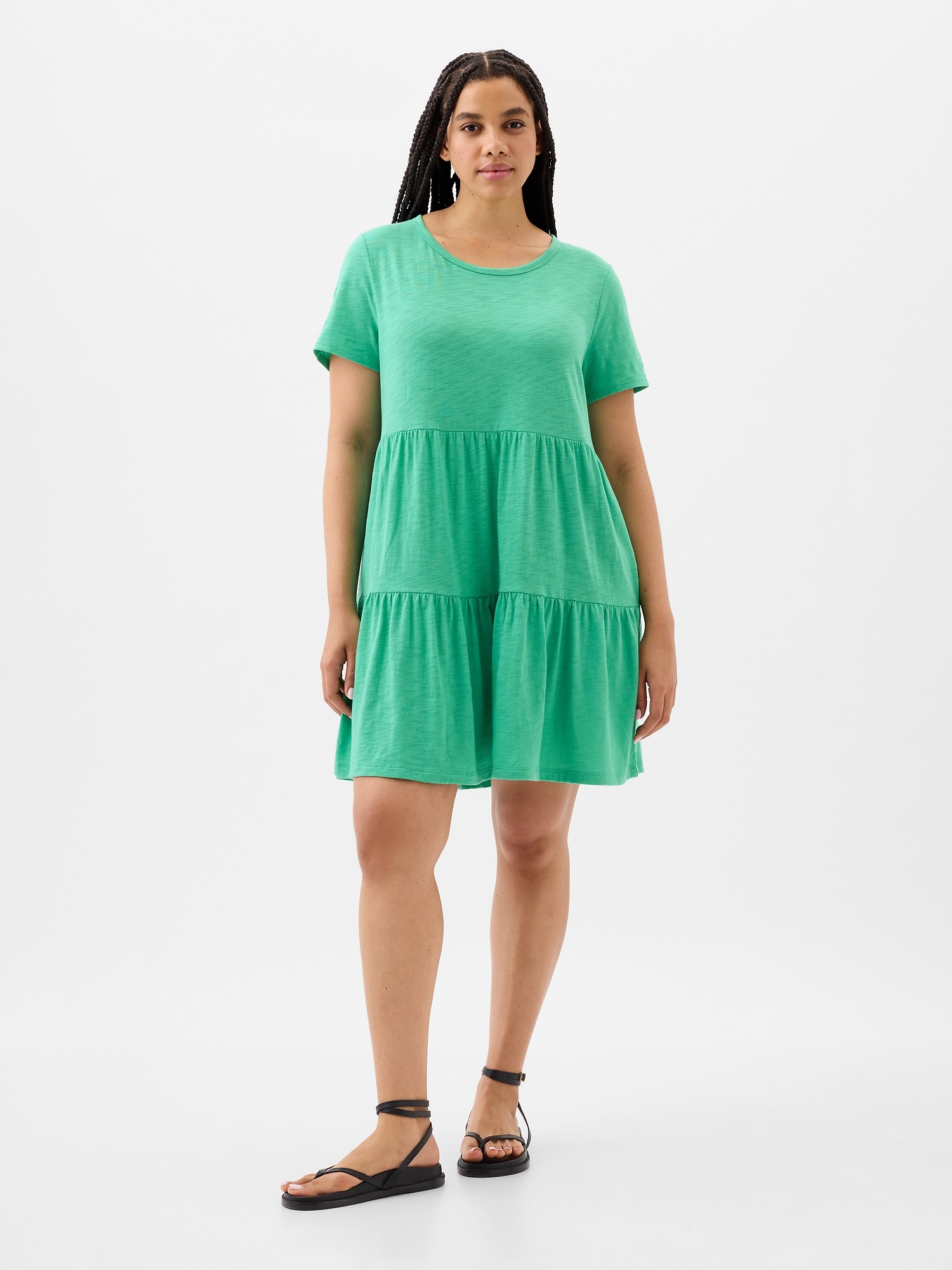 ForeverSoft Relaxed Tiered Mini Dress | Gap Factory
