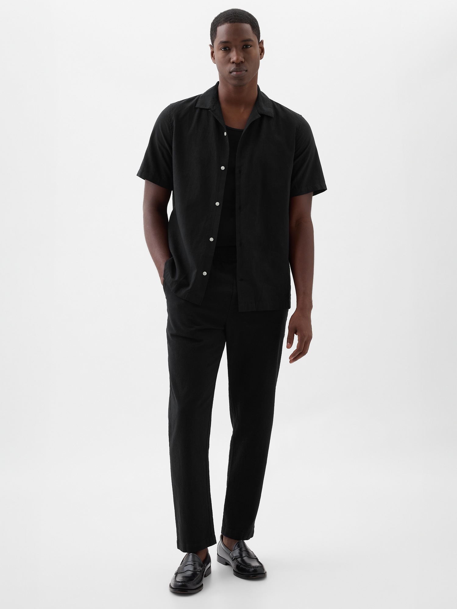 Easy Linen Blend Pants Gap Factory Easy Linen Blend Pants Gap Factory