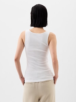Gap Logo Ribbed Tank Top | Gap Factory