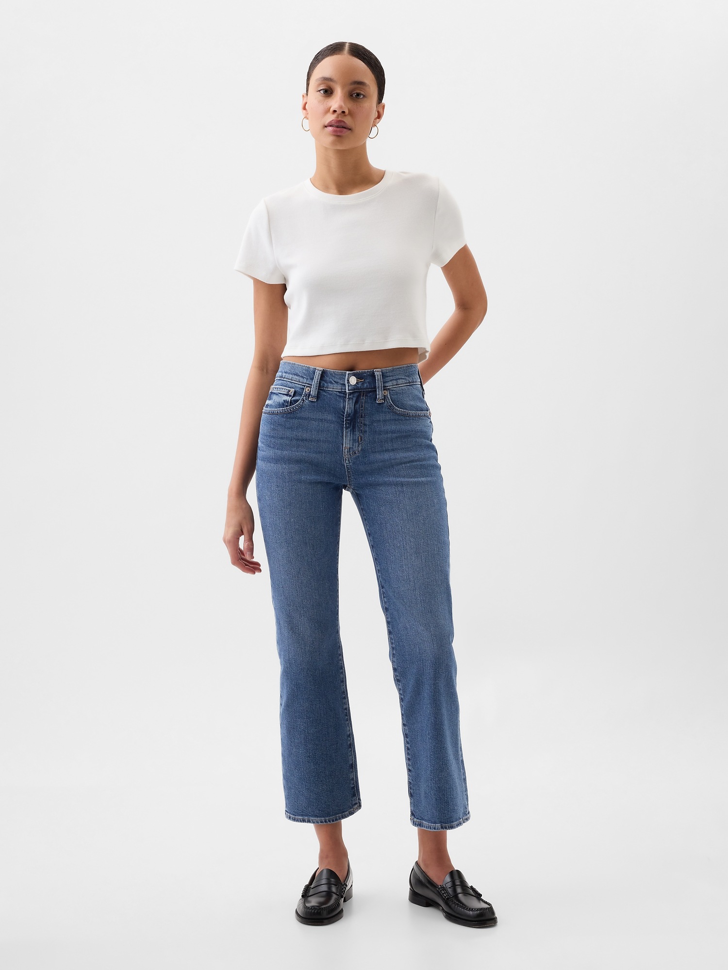 Mid Rise Kick Fit Jeans Gap Factory Mid Rise Kick Fit Jeans Gap Factory