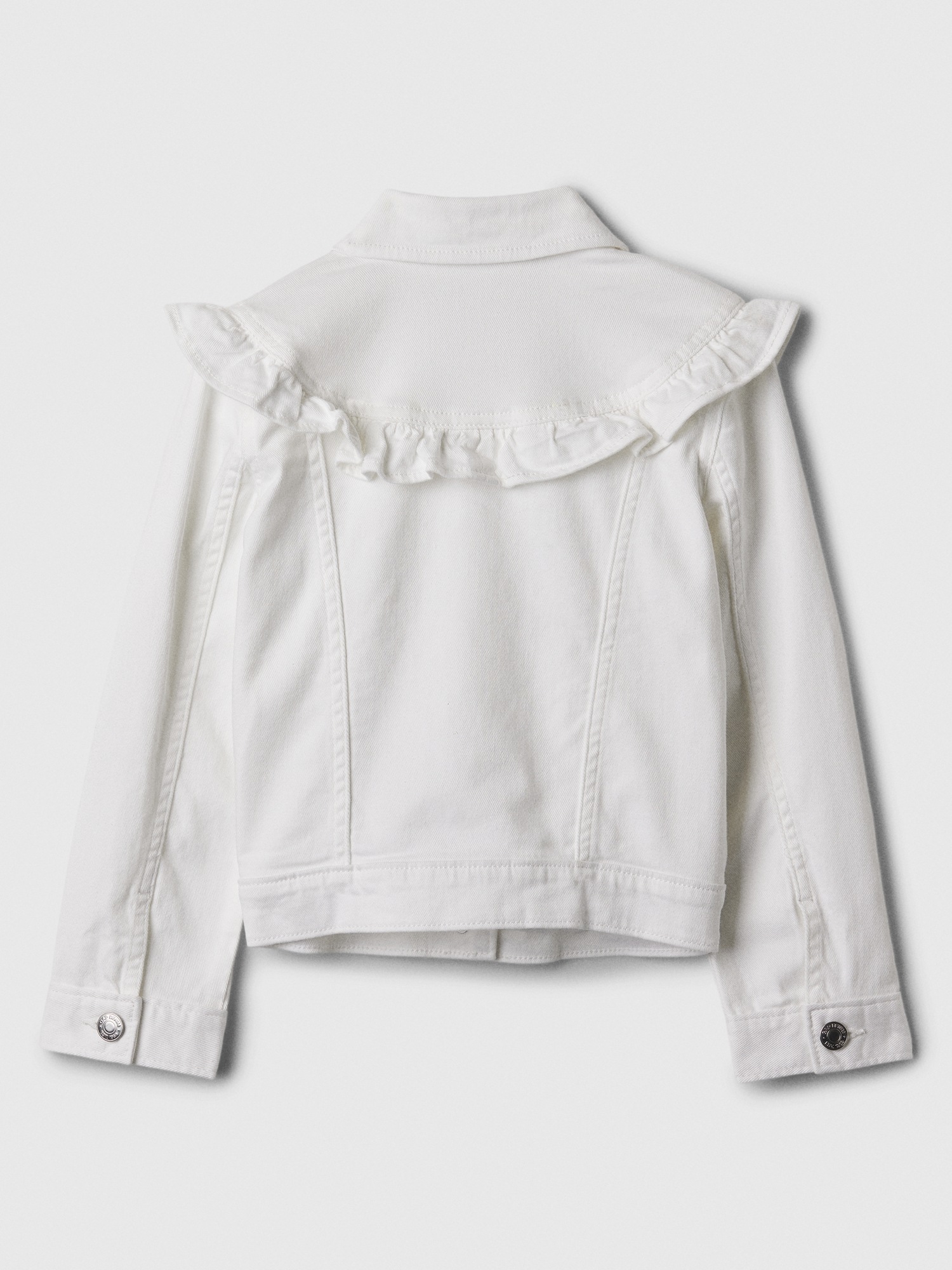 Kids Ruffle Icon Denim Jacket | Gap Factory