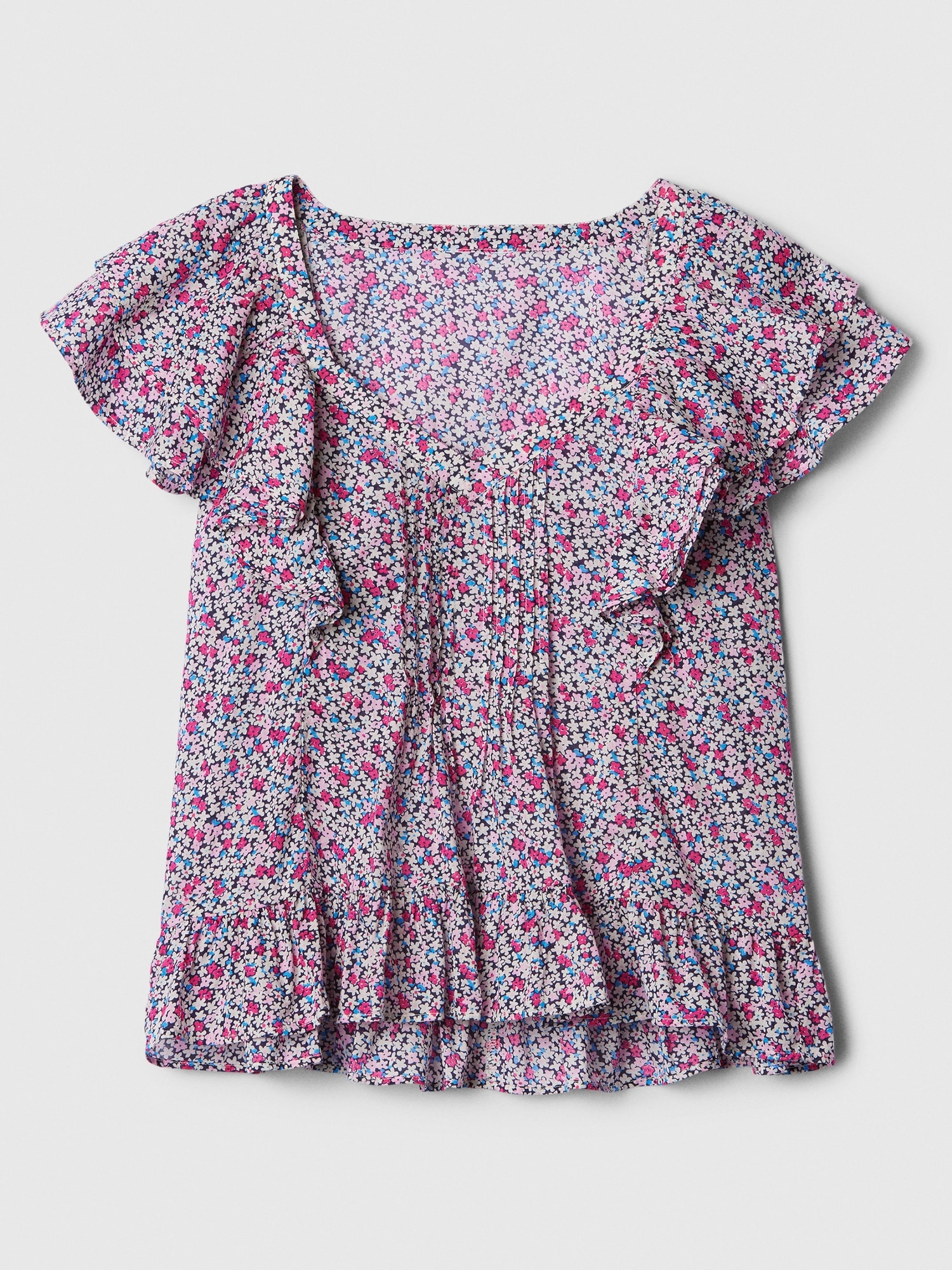 Pintuck Flutter Sleeve Top | Gap Factory