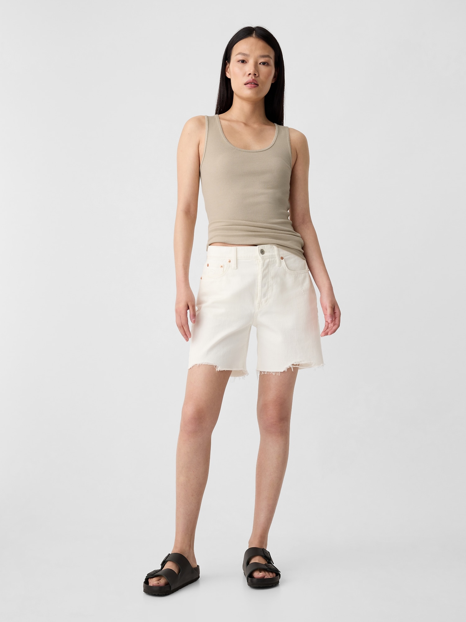 Gap Logo Ribbed Tank Top | Gap Factory