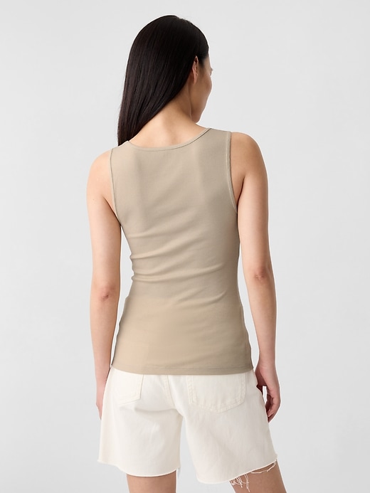Gap Logo Ribbed Tank Top | Gap Factory