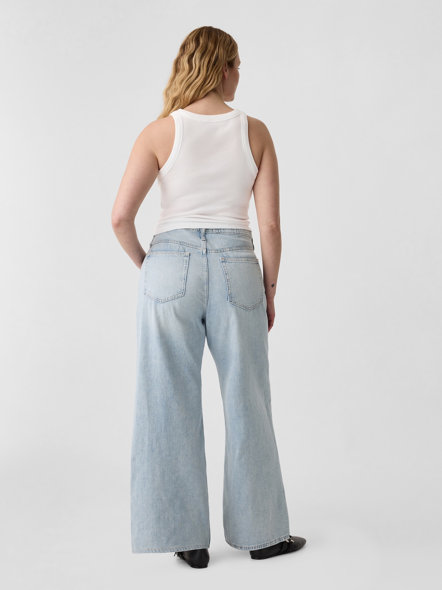 High Rise Wide-Leg Jeans | Gap Factory