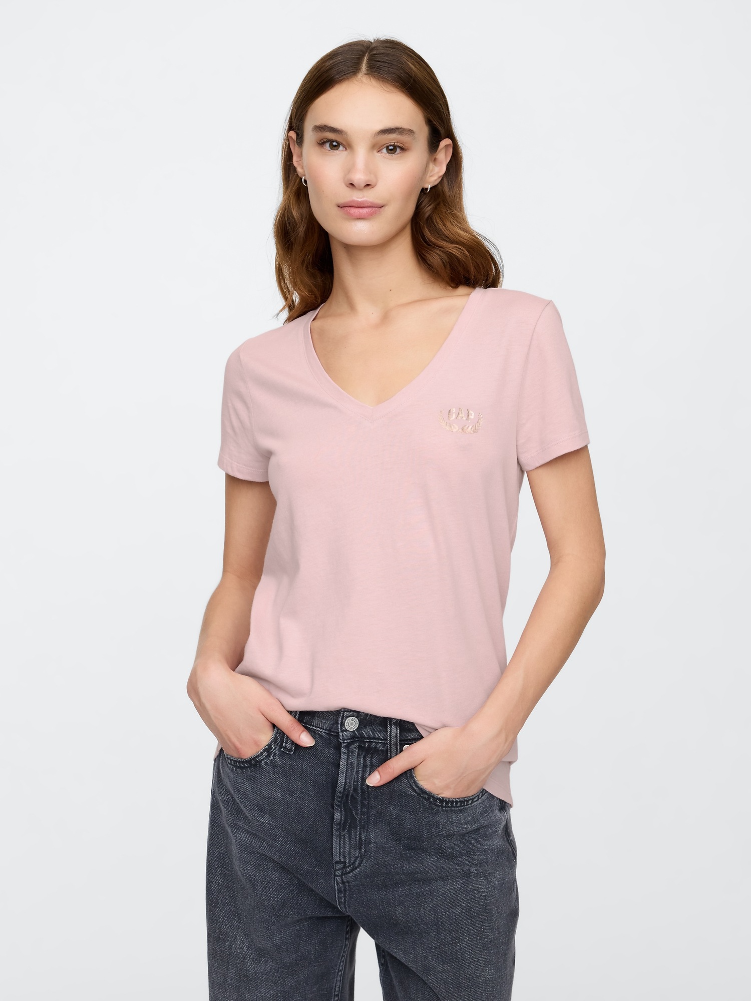 Favorite V-Neck Graphic T-Shirt | Gap Factory